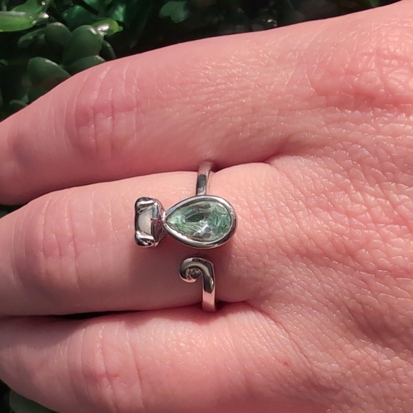 Fragrant Jewels | Jewelry | Nwt Fragrant Jewels Silver Toned Cat Ring ...